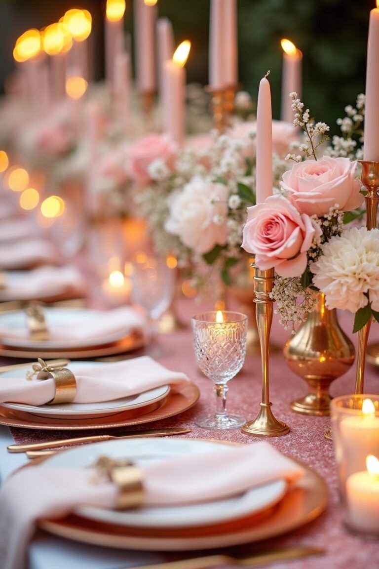 15 Blush Pink Table Setting Ideas - Homey Styles