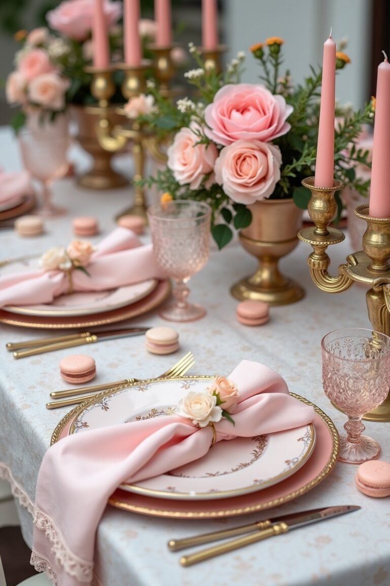 15 Blush Pink Table Setting Ideas - Homey Styles