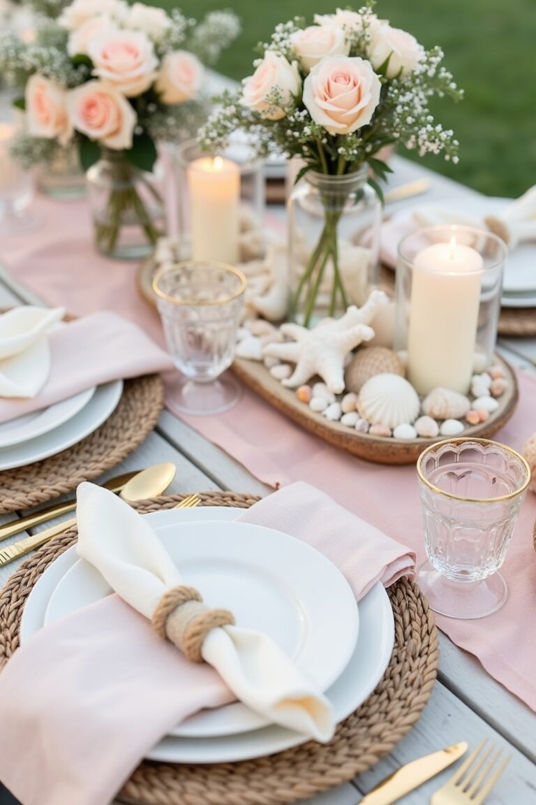 15 Blush Pink Table Setting Ideas - Homey Styles