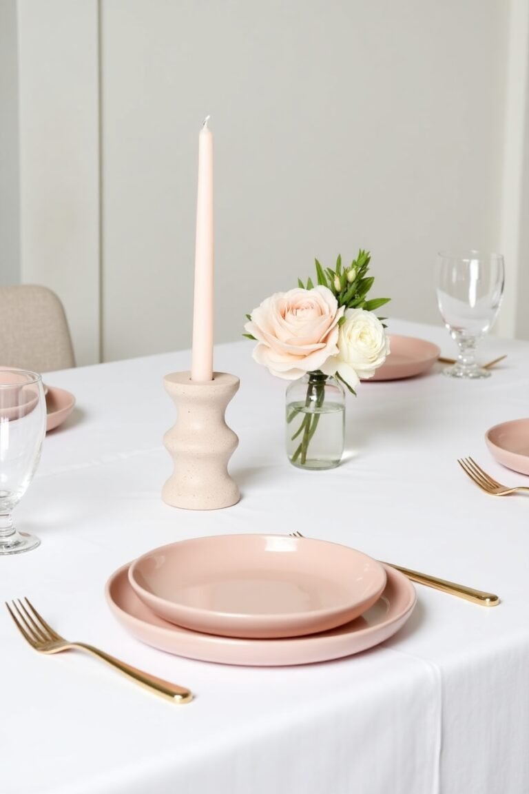 15 Blush Pink Table Setting Ideas - Homey Styles