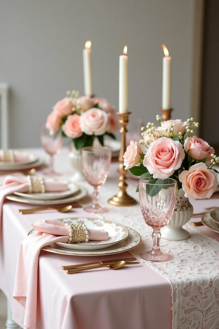15 Blush Pink Table Setting Ideas - Homey Styles