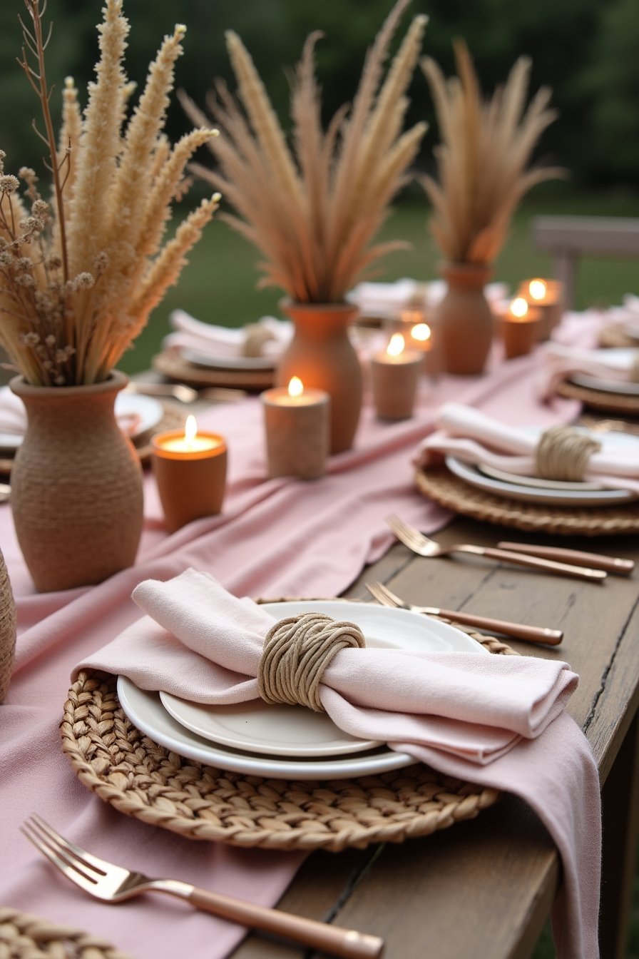 15 Blush Pink Table Setting Ideas - Homey Styles